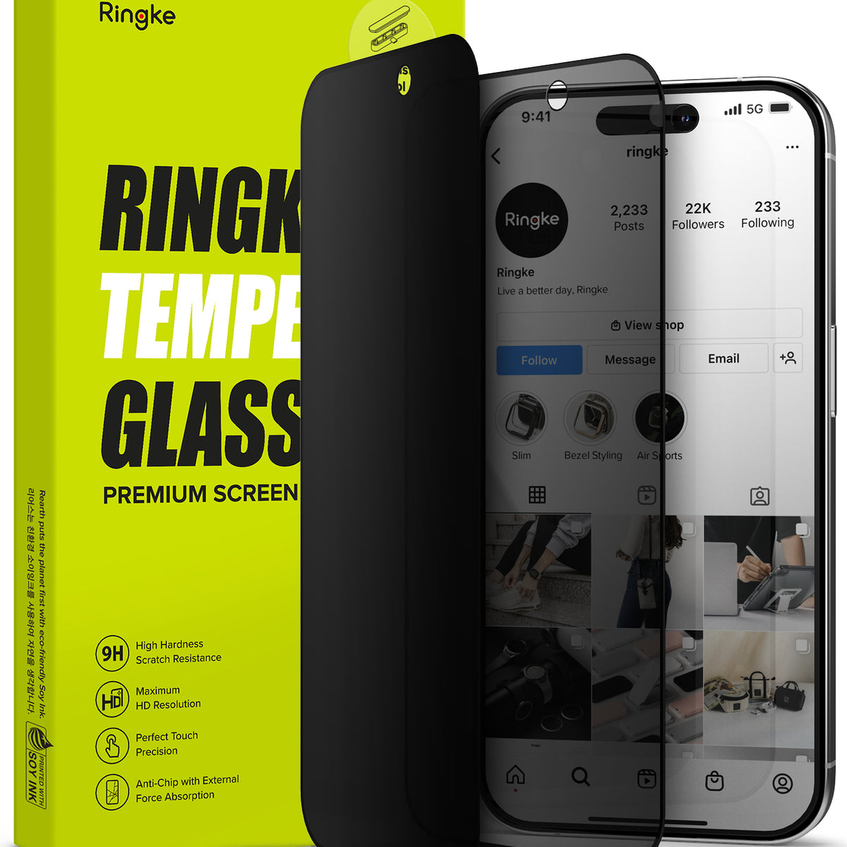 iPhone 15 Pro Screen Protector | Privacy Glass | Ringke Official Store