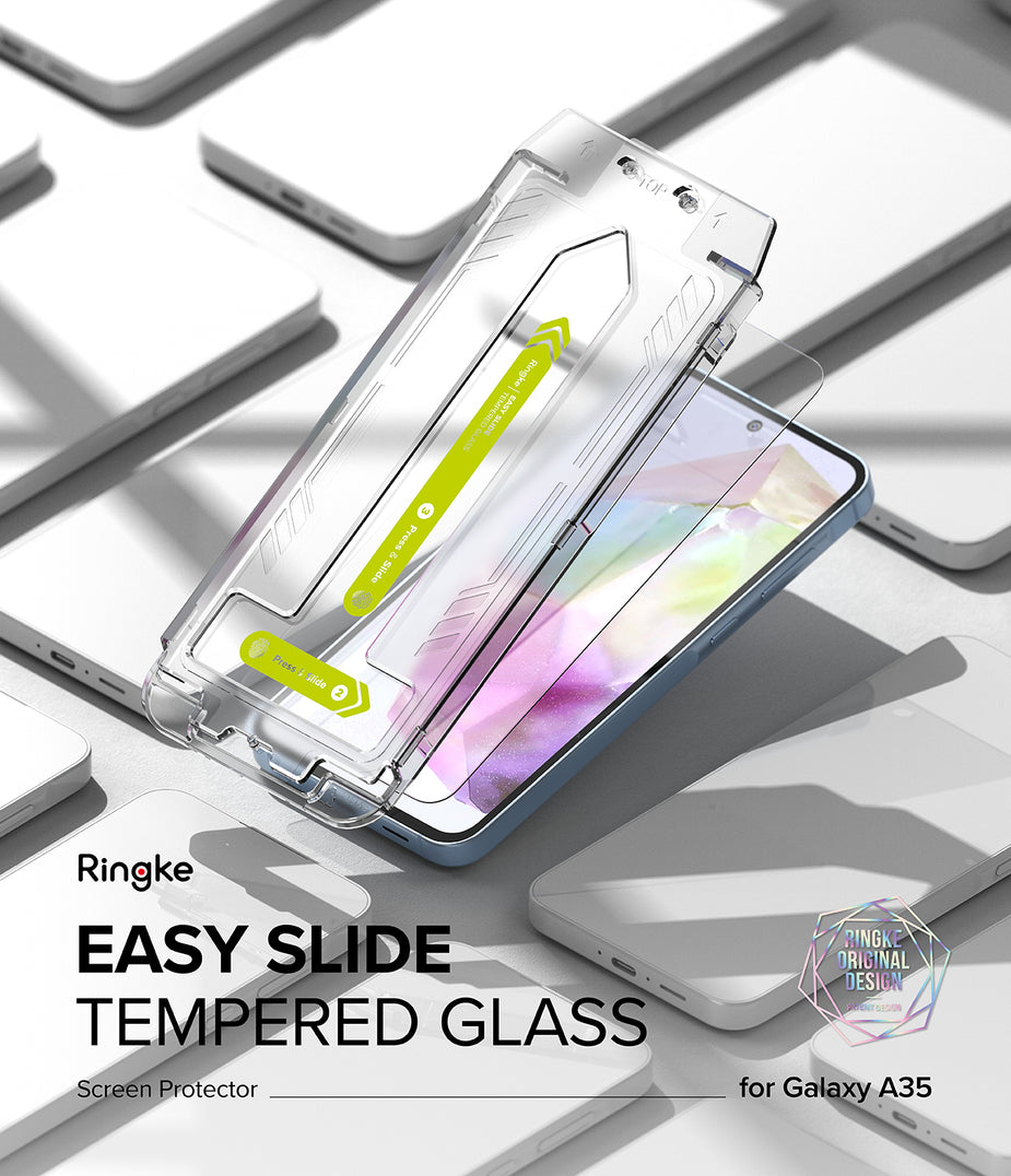 Galaxy A35 Screen Protector | Easy Slide Tempered Glass - Ringke ...