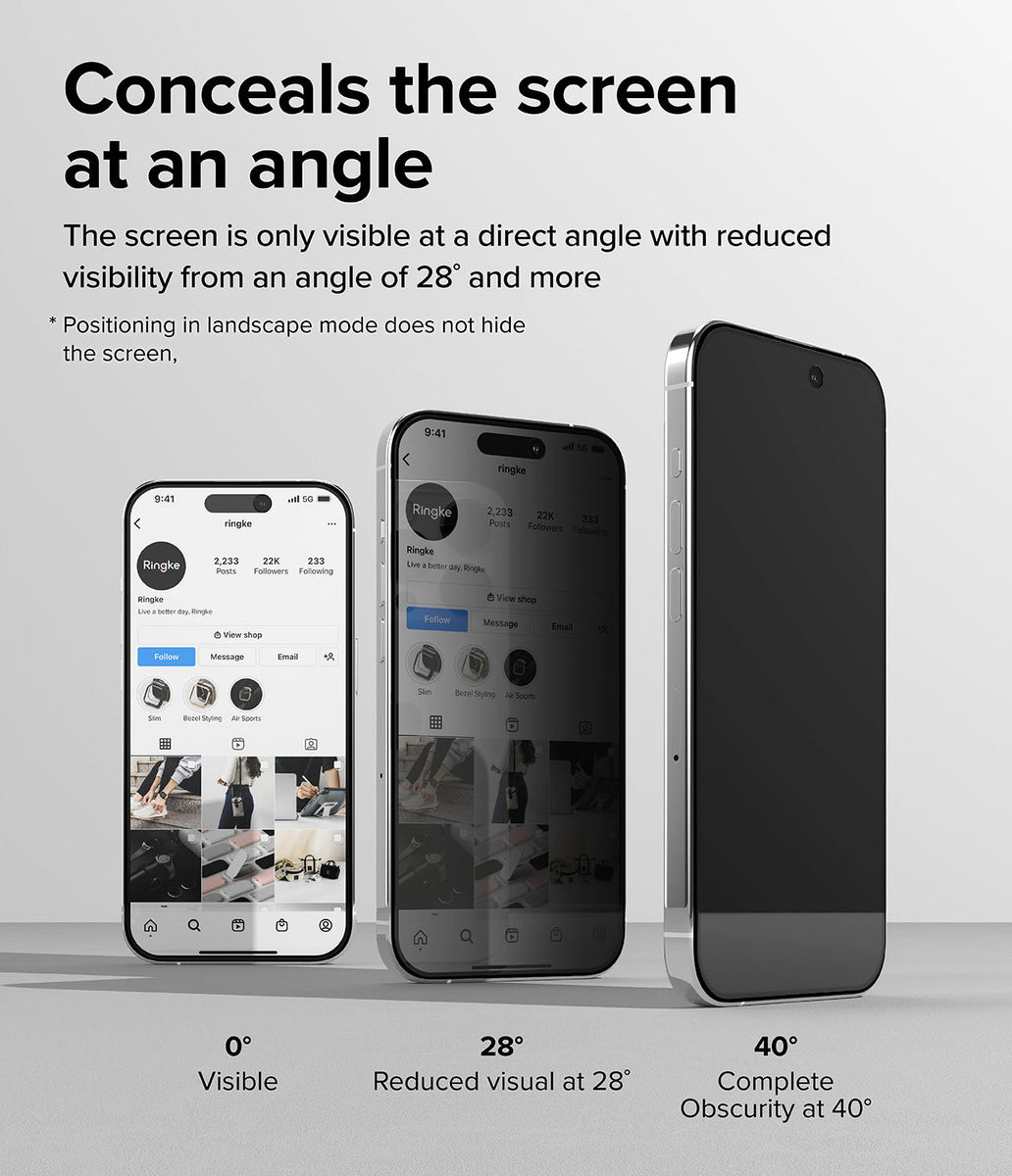 iPhone 15 Pro Screen Protector | Privacy Glass | Ringke Official Store