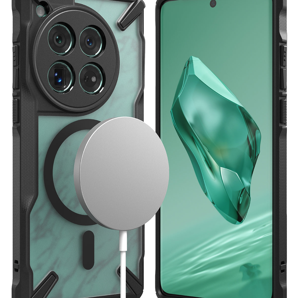 OnePlus 12 Case | Fusion-X Magnetic Matte Black - Ringke Official Store