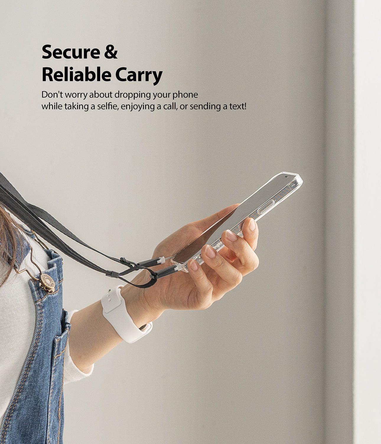 Shoulder Strap - Black / Neon Orange | Ringke – Ringke Official Store