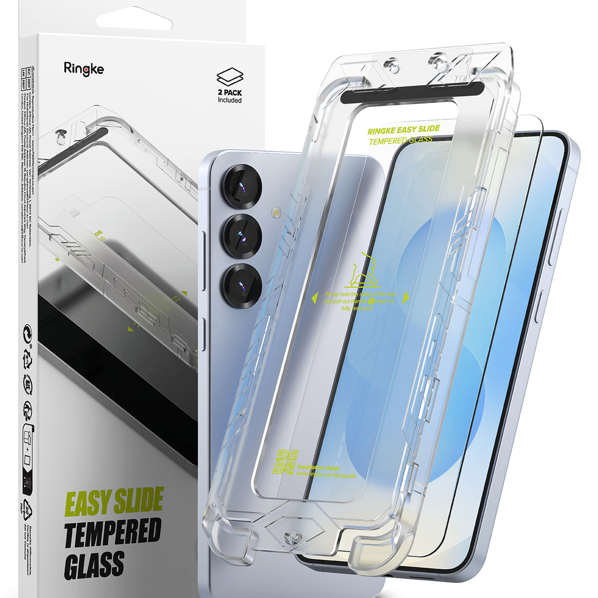 Galaxy S25 Plus Screen Protector | Easy Slide Tempered Glass – Ringke ...