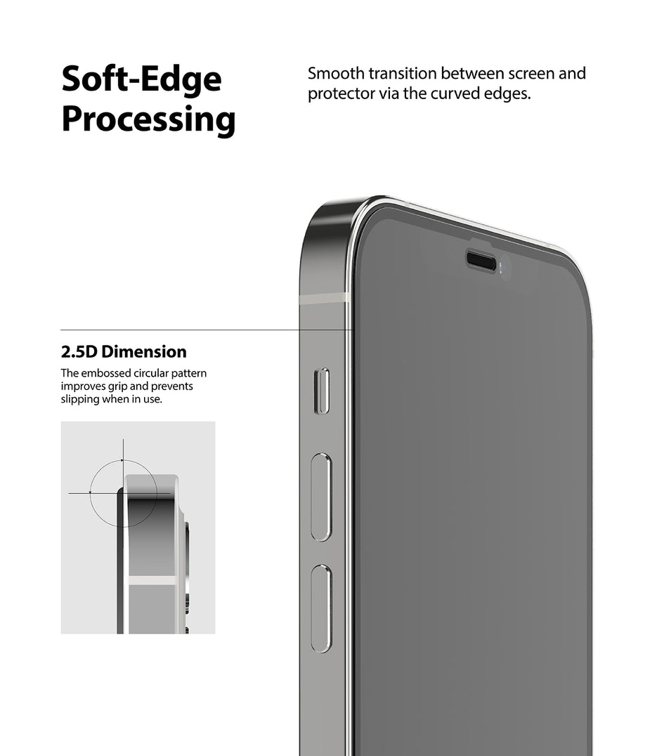 iPhone 12 Pro Max Screen Protector | Invisible Defender Glass Full ...